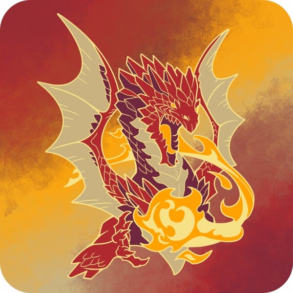 Red Dragon - Coaster – GameHead | GamerMats